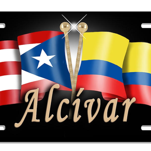 Colombian License Plate - Etsy