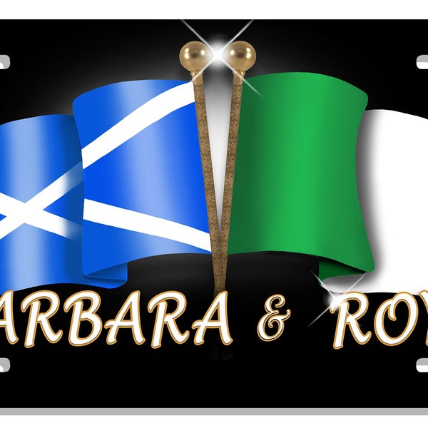Scottish Flag License Plate - Etsy