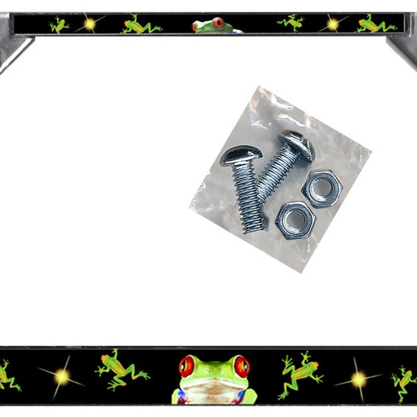 Frog License Plate Frame - Etsy