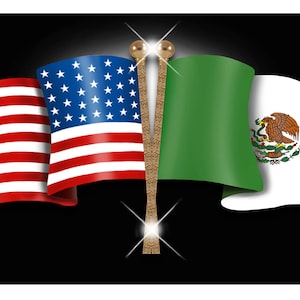 One USA & Mexican Unity Flags Vinyl Rectangle Decal Bumper Sticker ...