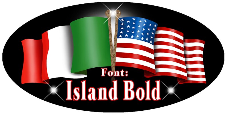 Italian American Unity Flags Vinyl Decal Bumper Sticker - Etsy