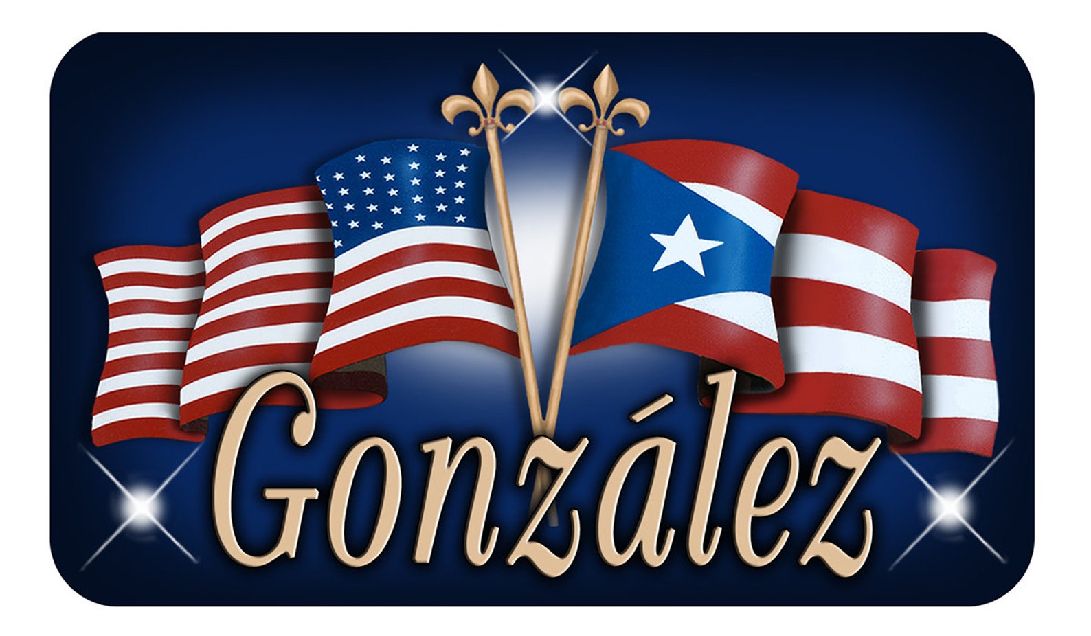 Puerto Rican Chilean Unity Flags Vinyl Rectangle Decal Bumper | Etsy