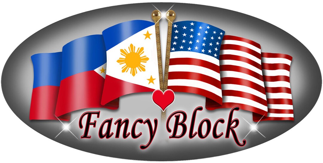 One USA & Philippine Unity Flags Vinyl Rectangle Decal Bumper Sticker 3 ...