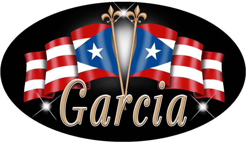 Puerto Rico Unity Flags Vinyl Oval Decal Bumper Sticker Mega - Etsy