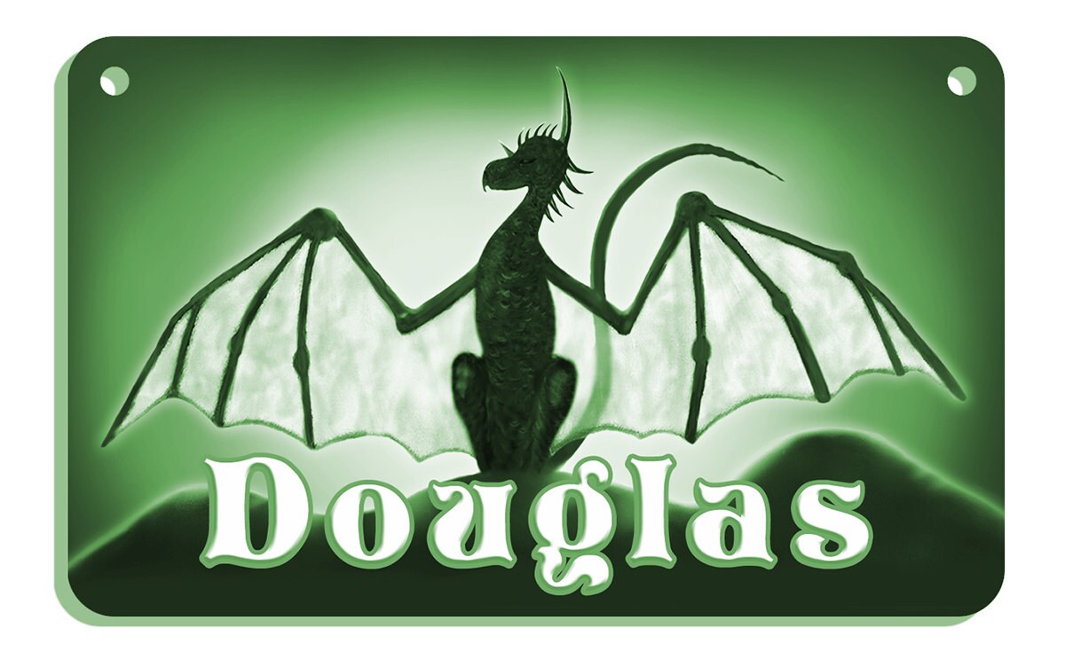 Dragon Bicycle License Plate Metal Custom Personalized Gifts | Etsy