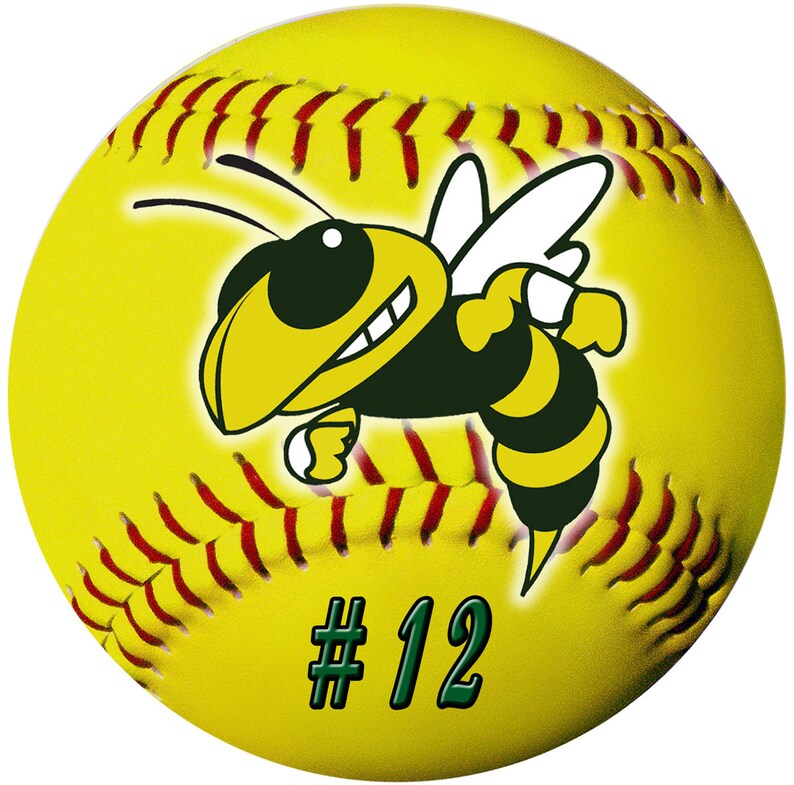 2 Softball Magnets 5" Personalize Gifts Girls Boys Sports Discounted ...