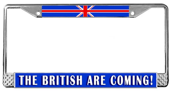 British Flag License Plate Frame Personalize Gifts Girls | Etsy