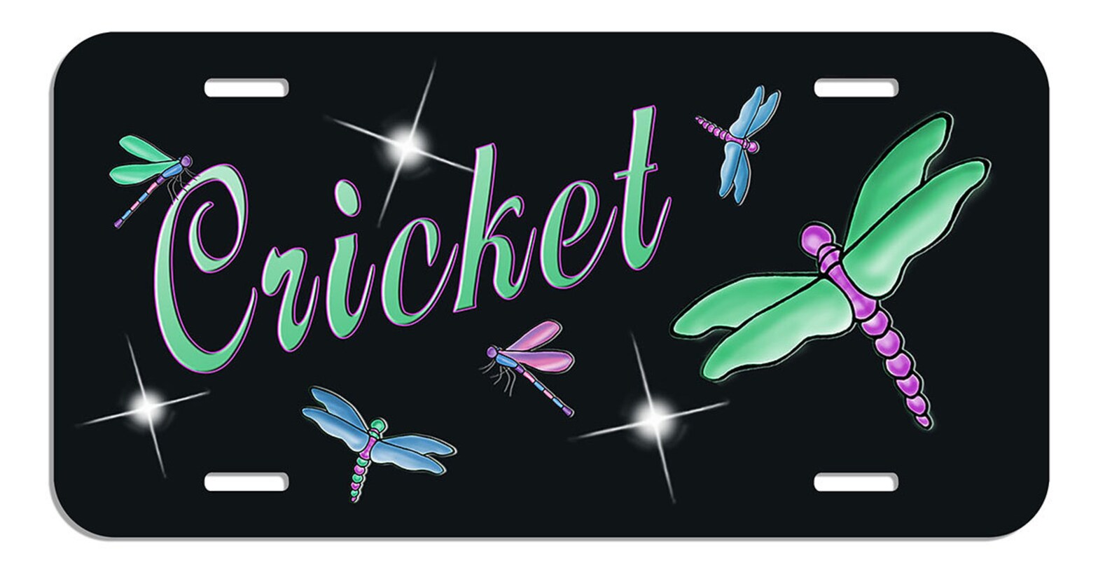 Dragonflies Auto License Plate Personalize Gifts Girls Ladies Dragonfly ...