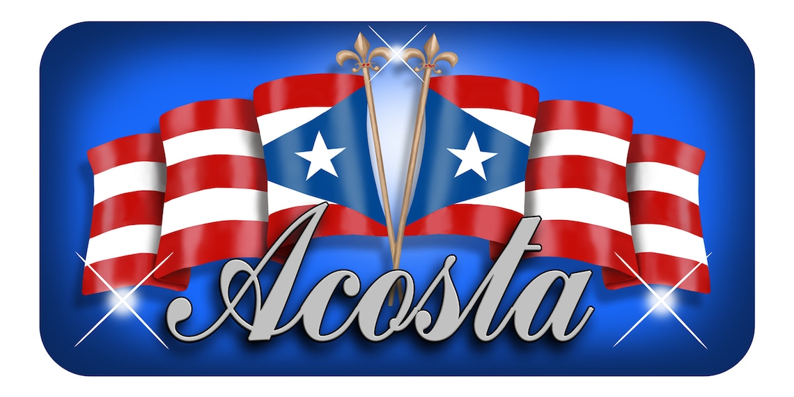 Puerto Rico Unity Flags Vinyl Rectangle Decal Bumper Sticker | Etsy