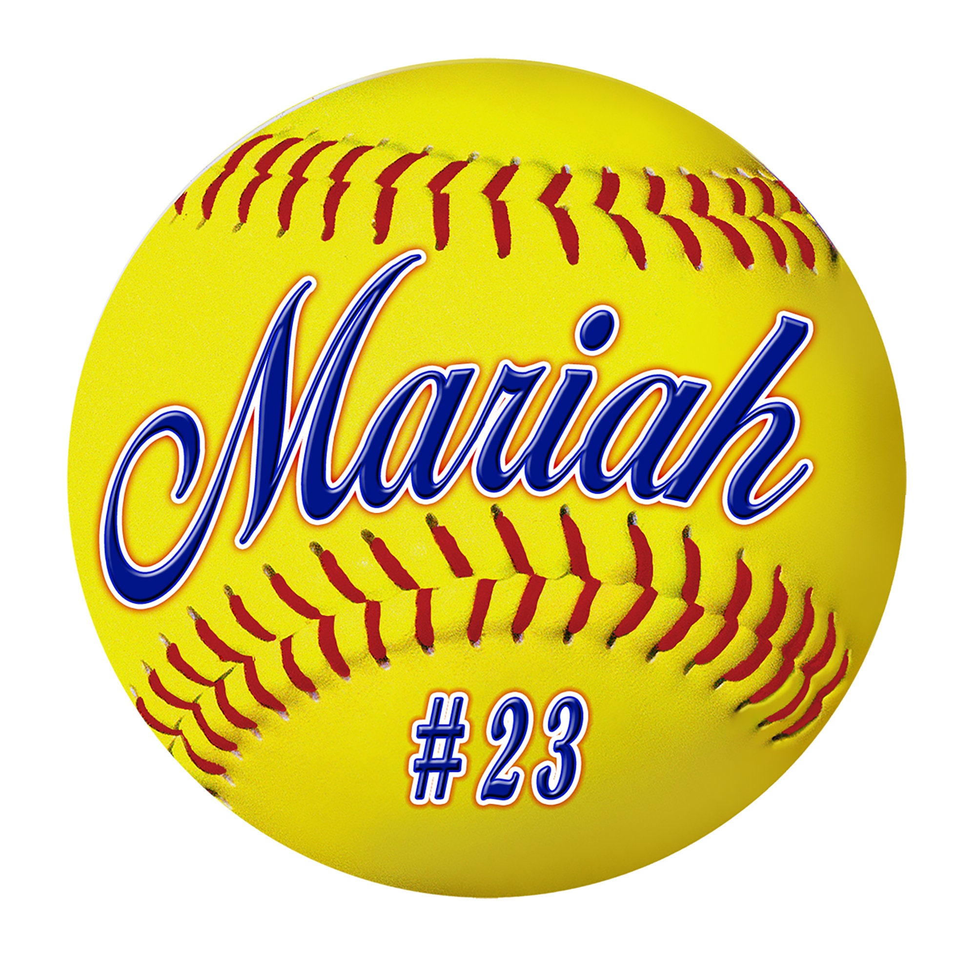 2 Softball Magnets 5 Personalize Gifts Girls Boys Sports | Etsy