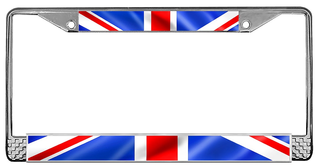 British Flag License Plate Frame Personalize Gifts B&W or Color Ladies ...