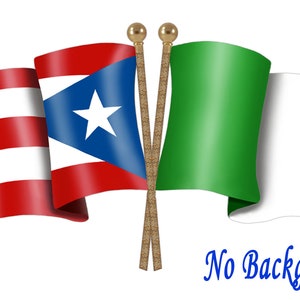 Irish & Puerto Rican Unity Flags UV Protected Vinyl Decal Sticker ...