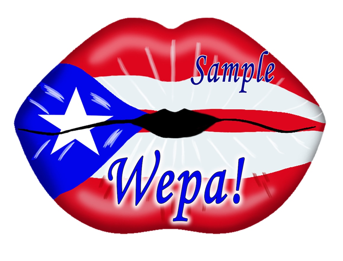 Puerto Rican Flag Lips Decal Vinyl Die Cut Decal Bumper - Etsy