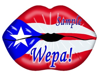 Puerto Rico Lips - Etsy