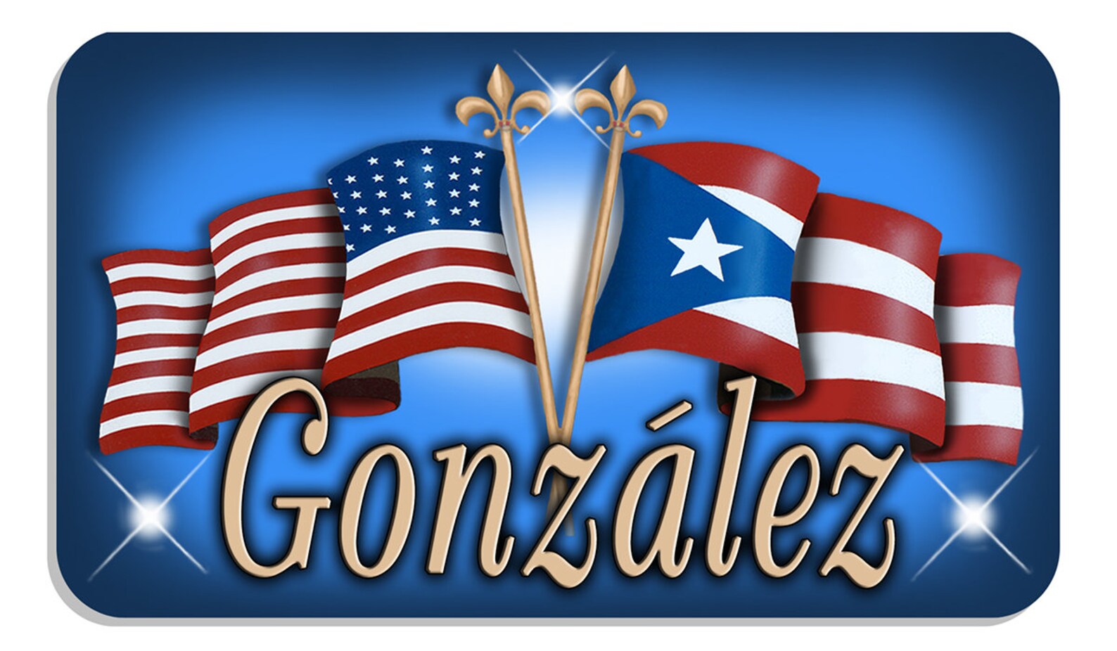 Puerto Rican Chilean Unity Flags Vinyl Rectangle Decal Bumper | Etsy