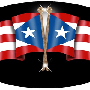 One Puerto Rico Unity Flags Vinyl Decal Bumper Sticker Sizes Small ...