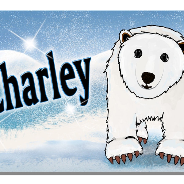 Polar Bear License Plate - Etsy