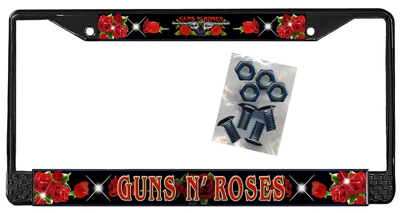 Red Roses License Plate Frame Personalize Gifts Ladies Plate | Etsy