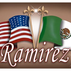 One USA & Mexican Unity Flags Vinyl Rectangle Decal Bumper Sticker 4" X ...