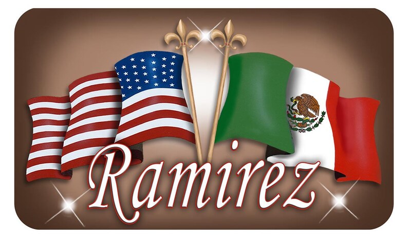 One USA & Mexican Unity Flags Vinyl Rectangle Decal Bumper | Etsy