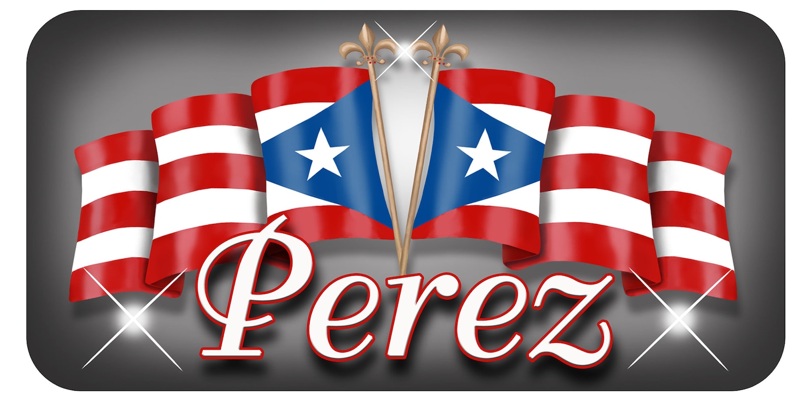 Puerto Rico Unity Flags Vinyl Rectangle Decal Bumper Sticker Mega Sizes ...