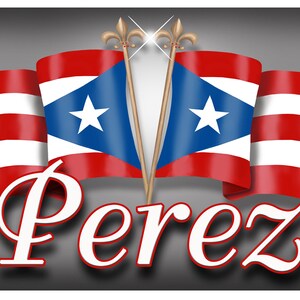 Puerto Rico Unity Flags Vinyl Rectangle Decal Bumper Sticker Mega Sizes ...