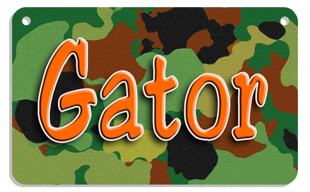 Camouflage Bicycle Name Plate Camo Metal Custom Personalize Gifts ...