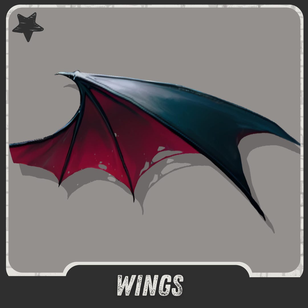 VROID| Abyssflare Wings - Etsy