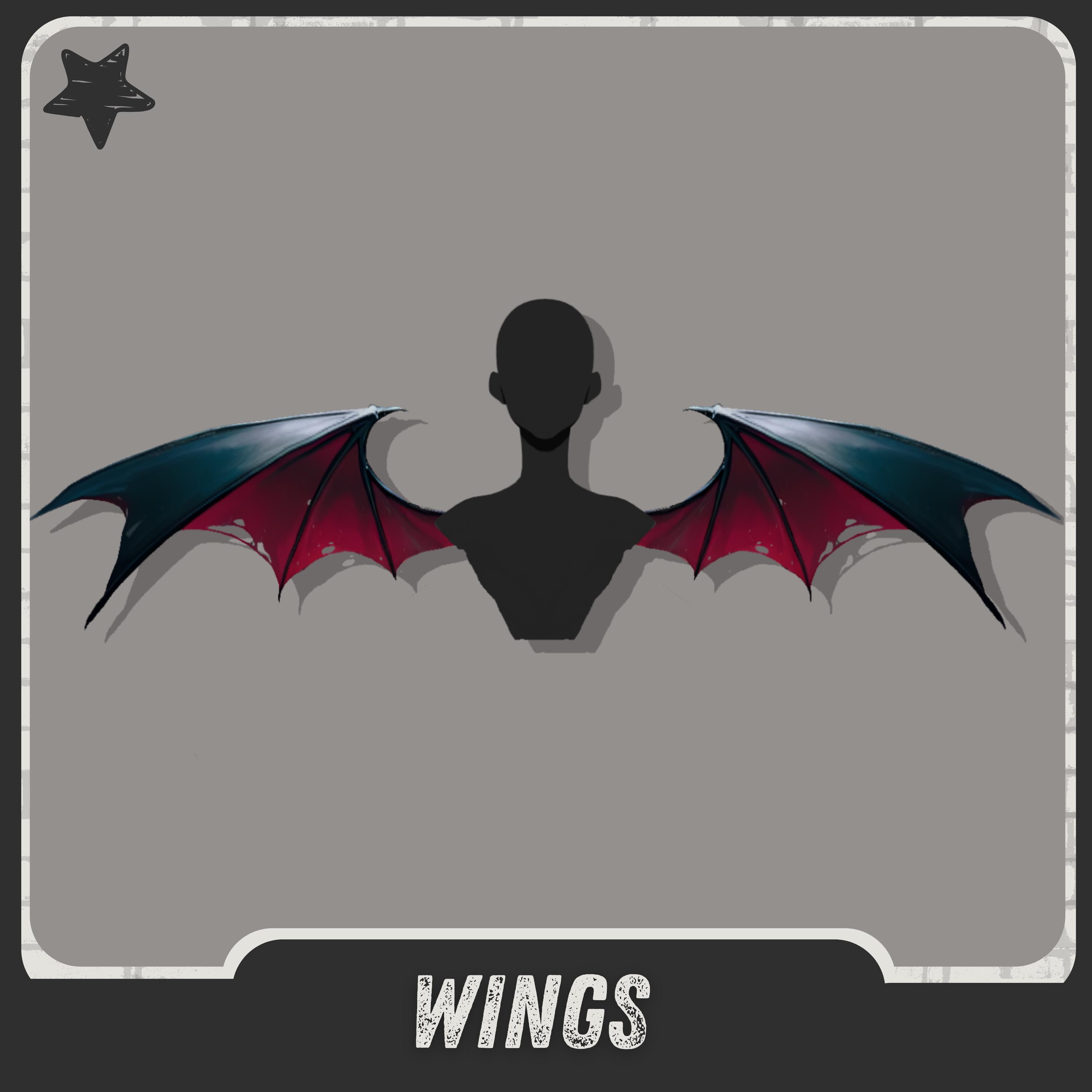 VROID| Abyssflare Wings - Etsy