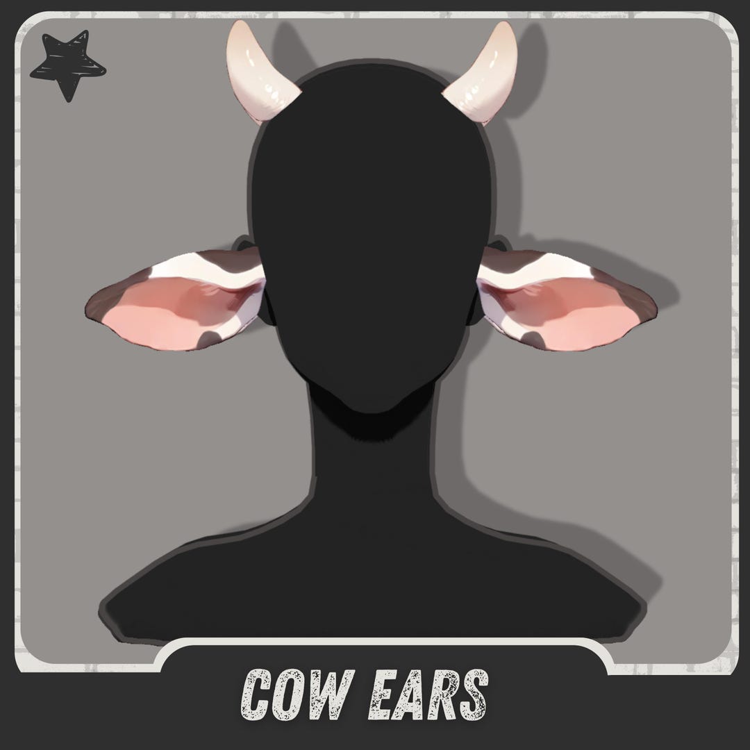 VROID| Cow Ears - Etsy