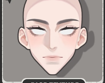 VROID| Full Face Texture (+eyebrows,eyeliner) - Etsy