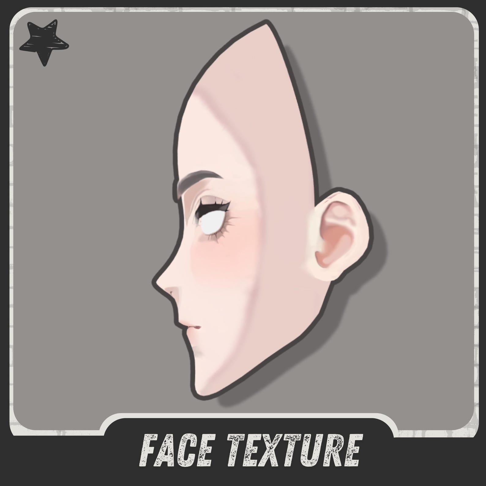 VROID| Full Face Texture (+eyebrows,eyeliner) - Etsy