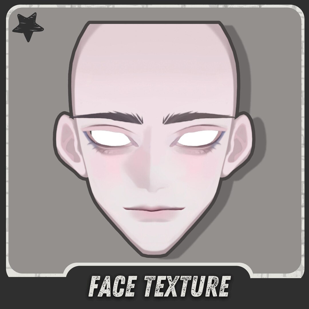 VROID| Full Face Texture (+eyebrows,eyeliner) - Etsy