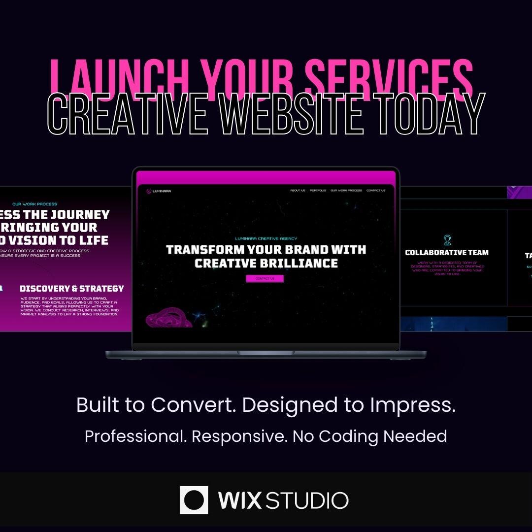 Modern Wix Studio Template – Bold, Scroll-driven Landing Page for ...