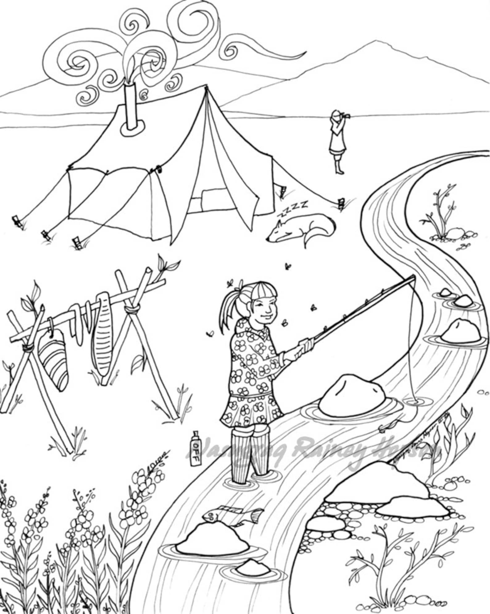 All 10 of My Inupiaq Coloring Pages Alaska Native Hand Drawn Cultural ...