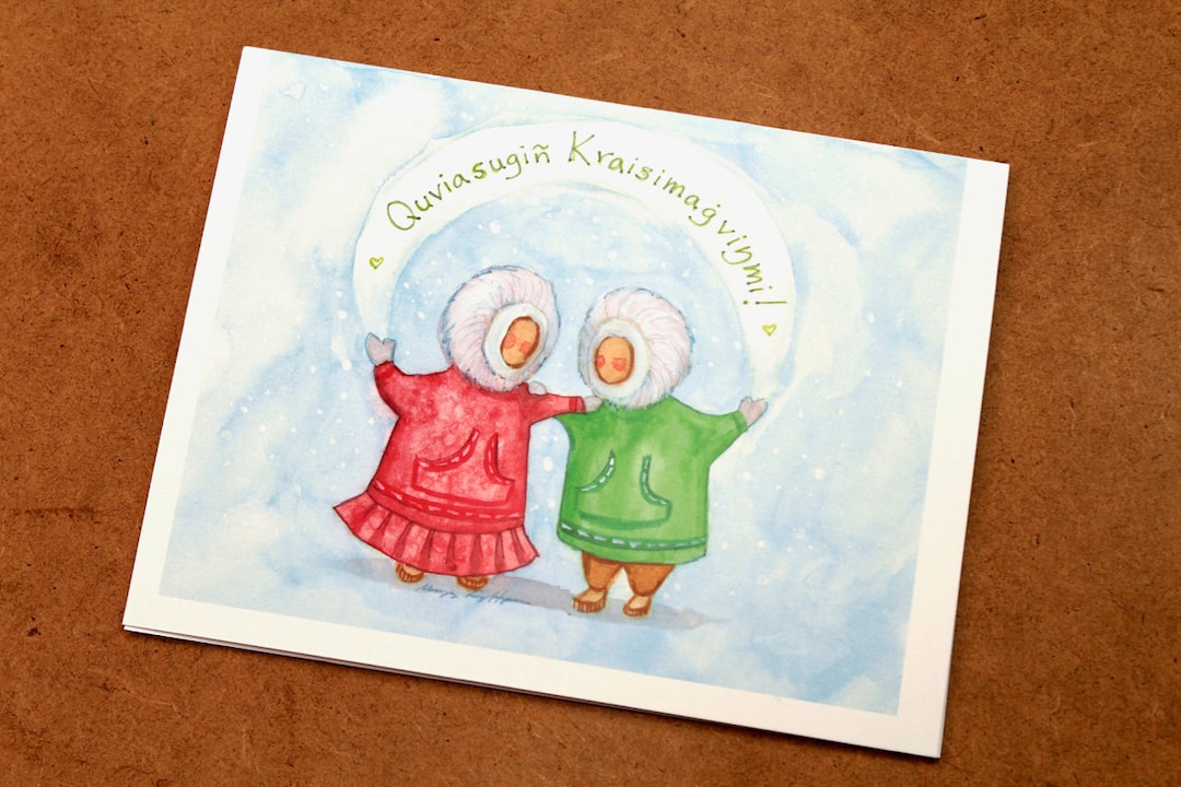 Merry Christmas! - Quviasugin Kraisimagvinmi! - Alaska Native Inupiaq ...