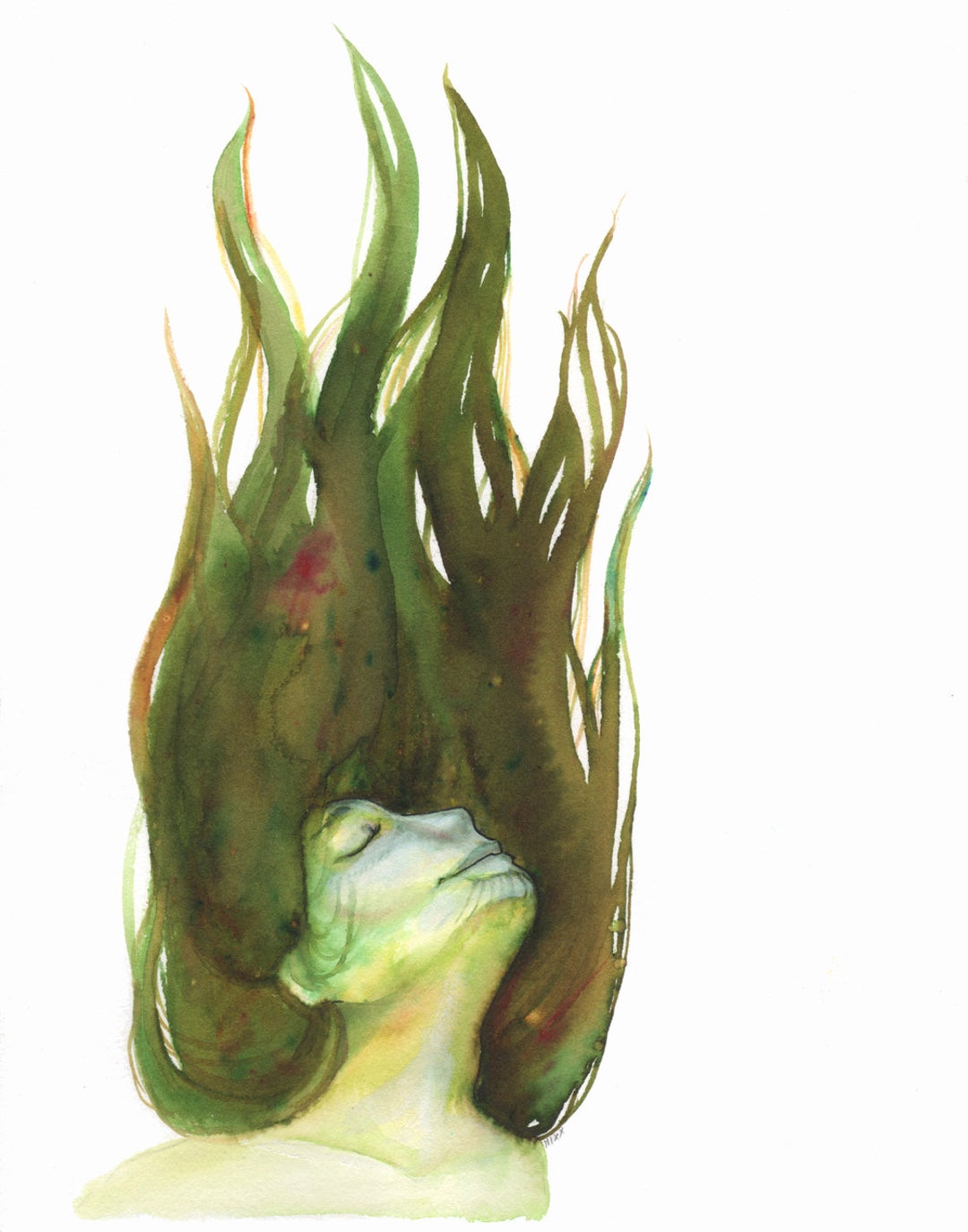 Sedna's Peace - Alaska Native Inupiaq Watercolor Painting - Etsy