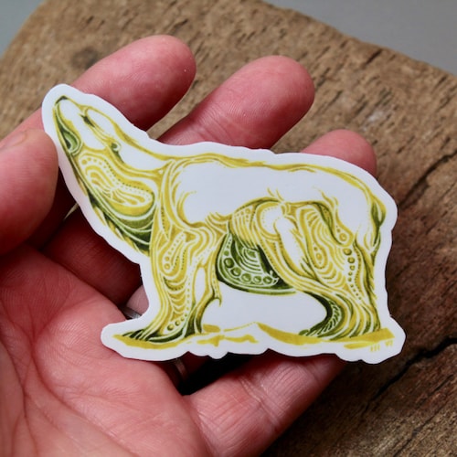 Nanuq in Blue Alaska Native Inupiaq Art Sticker - Etsy