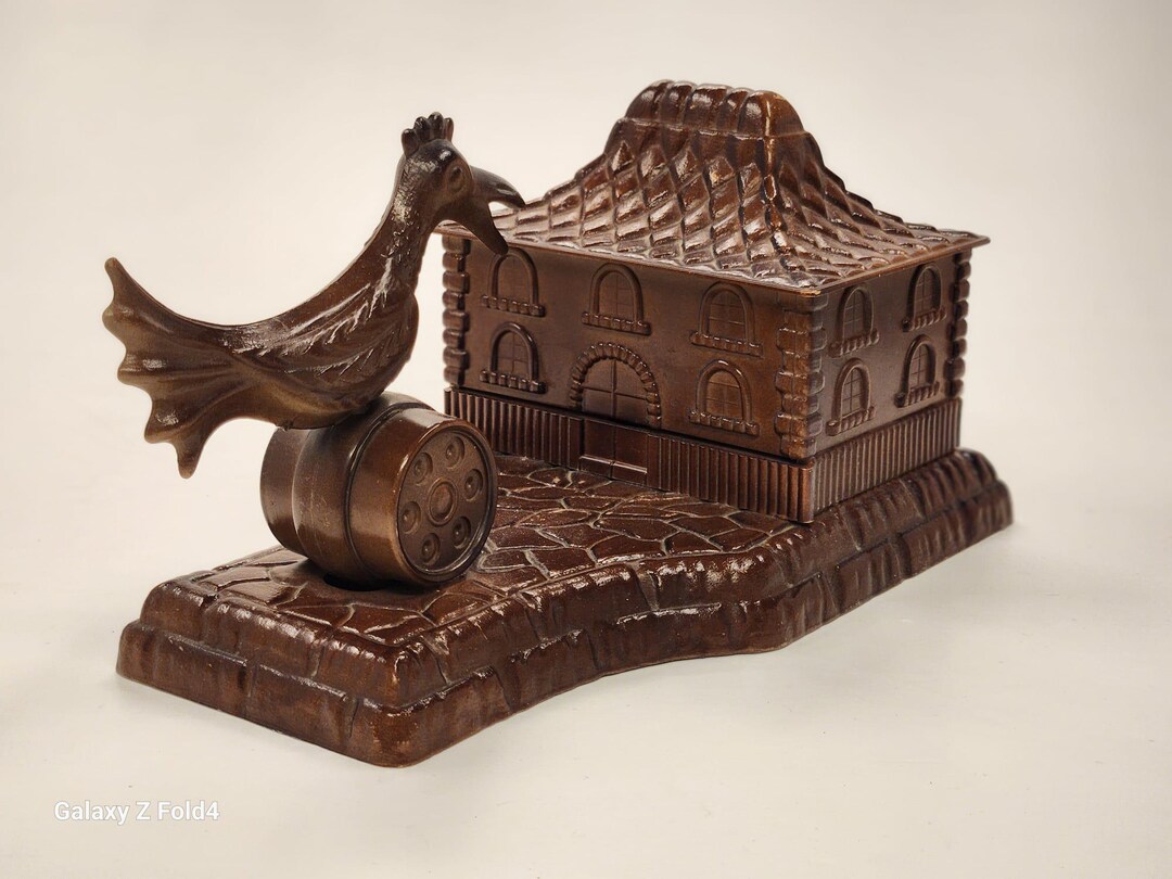 Vintage Mechanical Bird Cigarette Box – Handmade Resin | Nostalgic ...