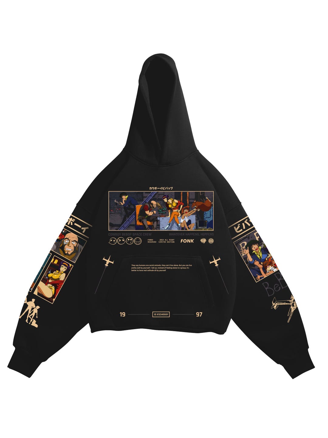 Cowboy Bebop Hoodie, LIMITED Black Demi-season HOODIE, Streetwear ...