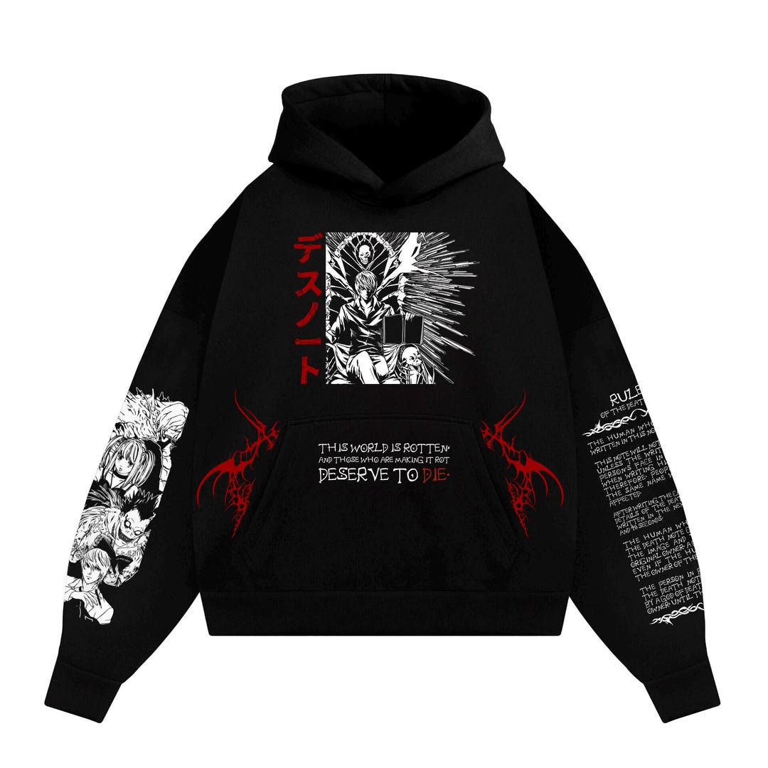 Ryuk, Death Note LIMITED Black Demi-season HOODIE, Anime and Manga ...