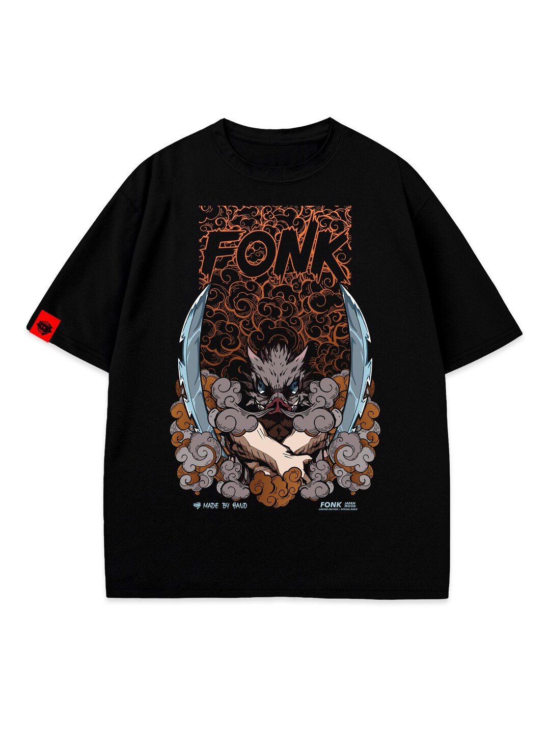 Inosuke Hashibira T-shirt, Demon Slayer Anime, LIMITED Black T-shirt ...