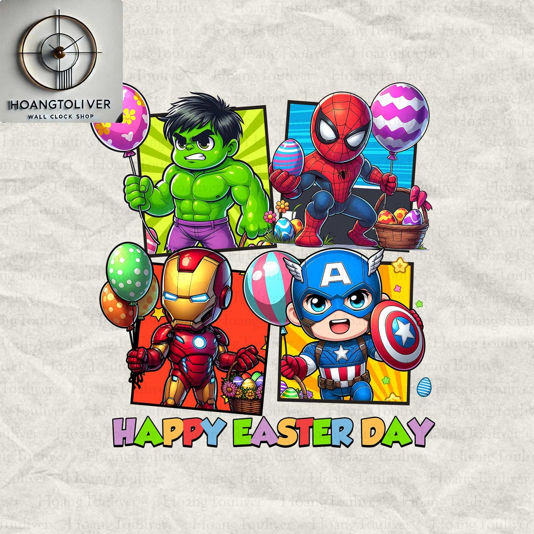 Funny Cartoon Easter Superhero PNG, Easter Png, Easter Kids Shirt Png ...