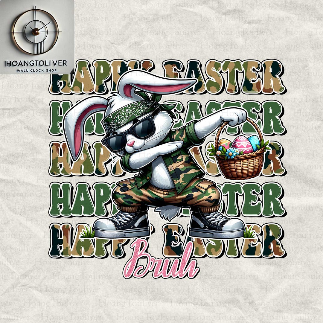 6+ Happy Easter Bunny Camo Character Png, Girl Easter Camo Png, Easter ...