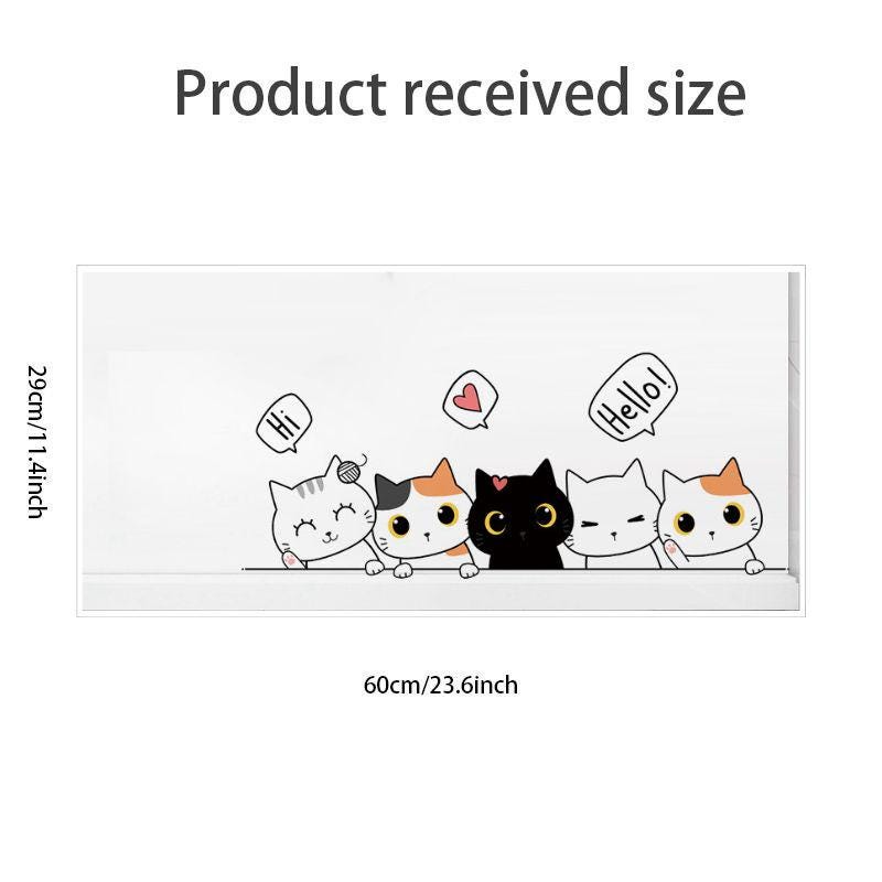 Playful Cat Wall Decals: Kids Room Decor, Cat Lover Gift - Etsy
