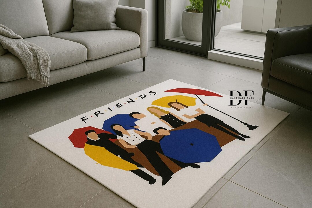 Friends TV Show Rug – Funny 90s Sitcom-inspired Carpet, Central Perk ...