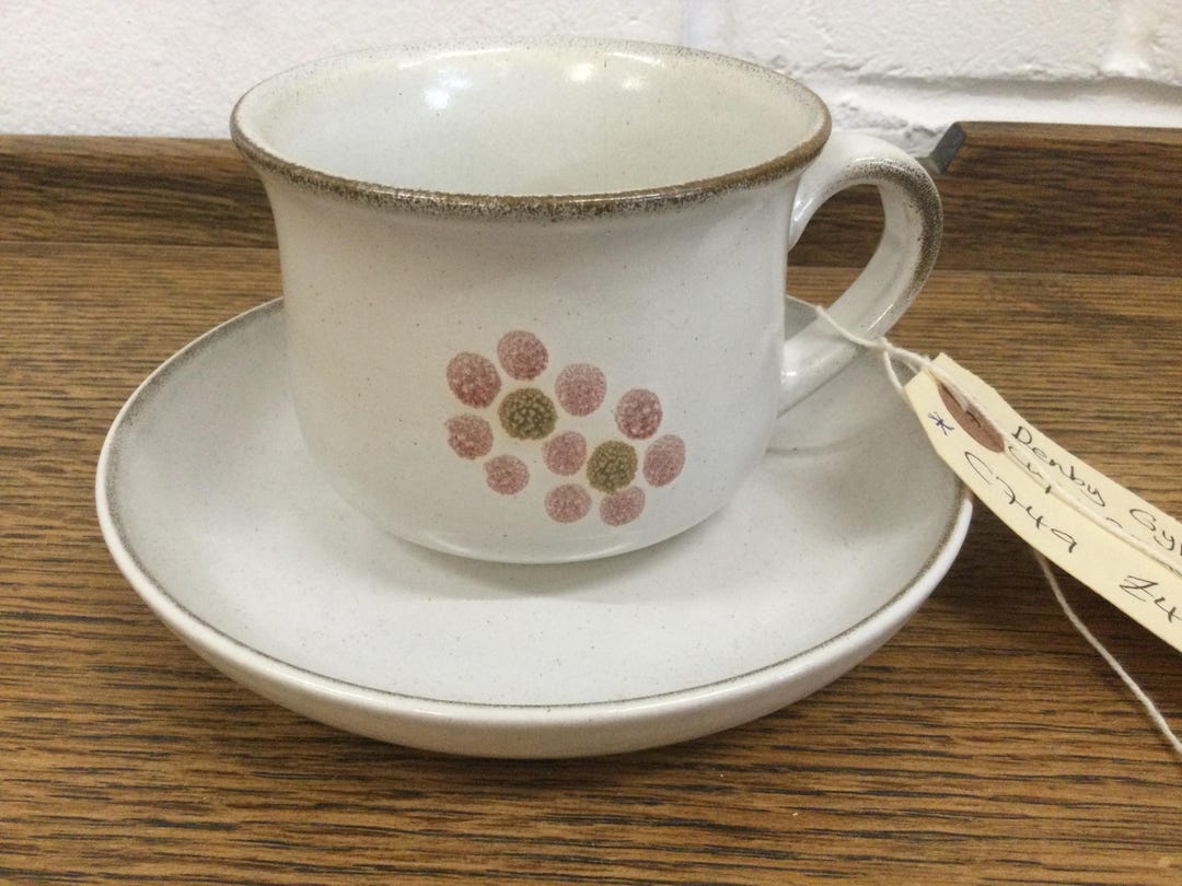 Vintage 1970's Denby Gypsy Pattern Cup and Saucer - Etsy
