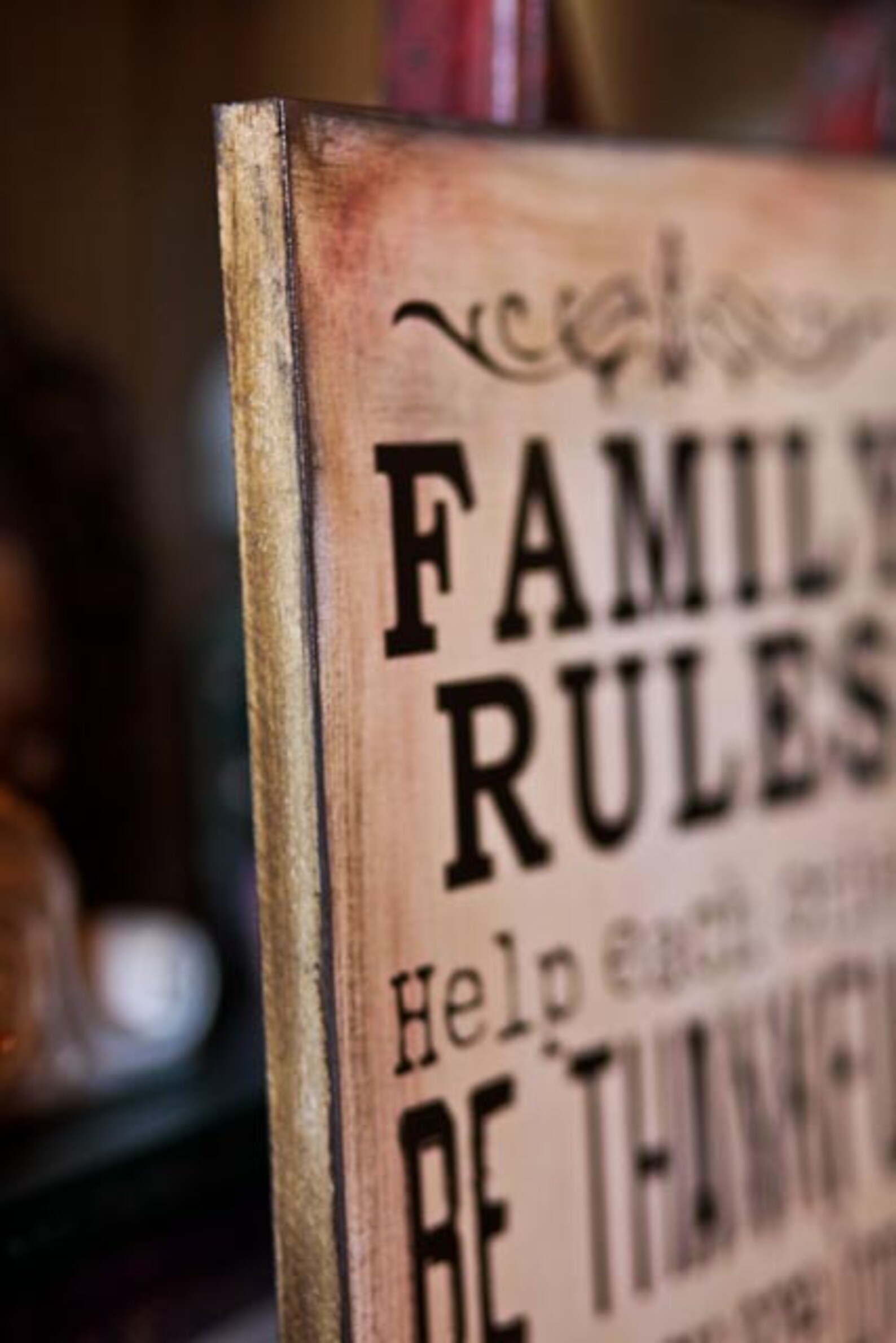Family Rules Sign 15x36 Handmade Personalized Rules to - Etsy