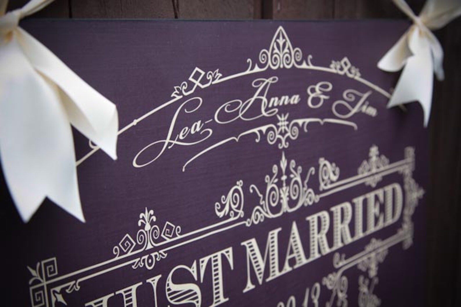 Personalized Just Married Sign Customized With the | Etsy