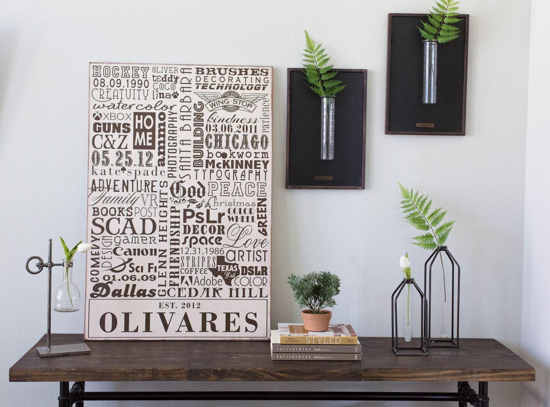 Personalized Subway Art for Your Home. Custom Subway Wall Art ...